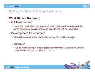 Using IBM Rational Change as an Enterprise-Wide Error Management ...