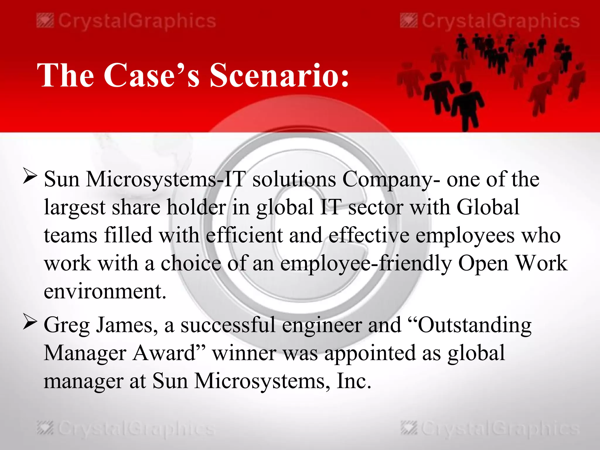GREG JAMES @ SUN MICROSYSTEMS, MANAGING A GLOBAL TEAM | PPT