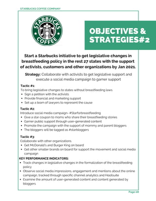Starbucks Strategic Communications Plan | PDF