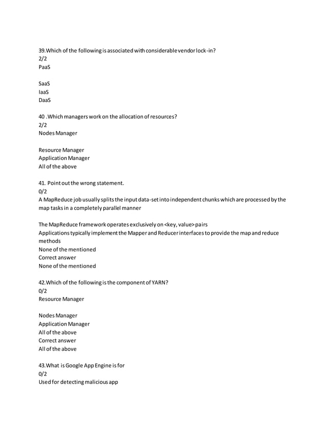 cloud computing mcq | PDF