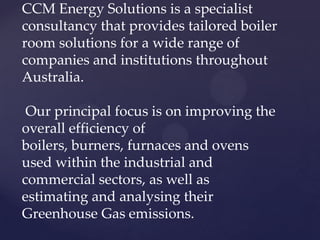 Ccm energy solutions, About us | PPTX