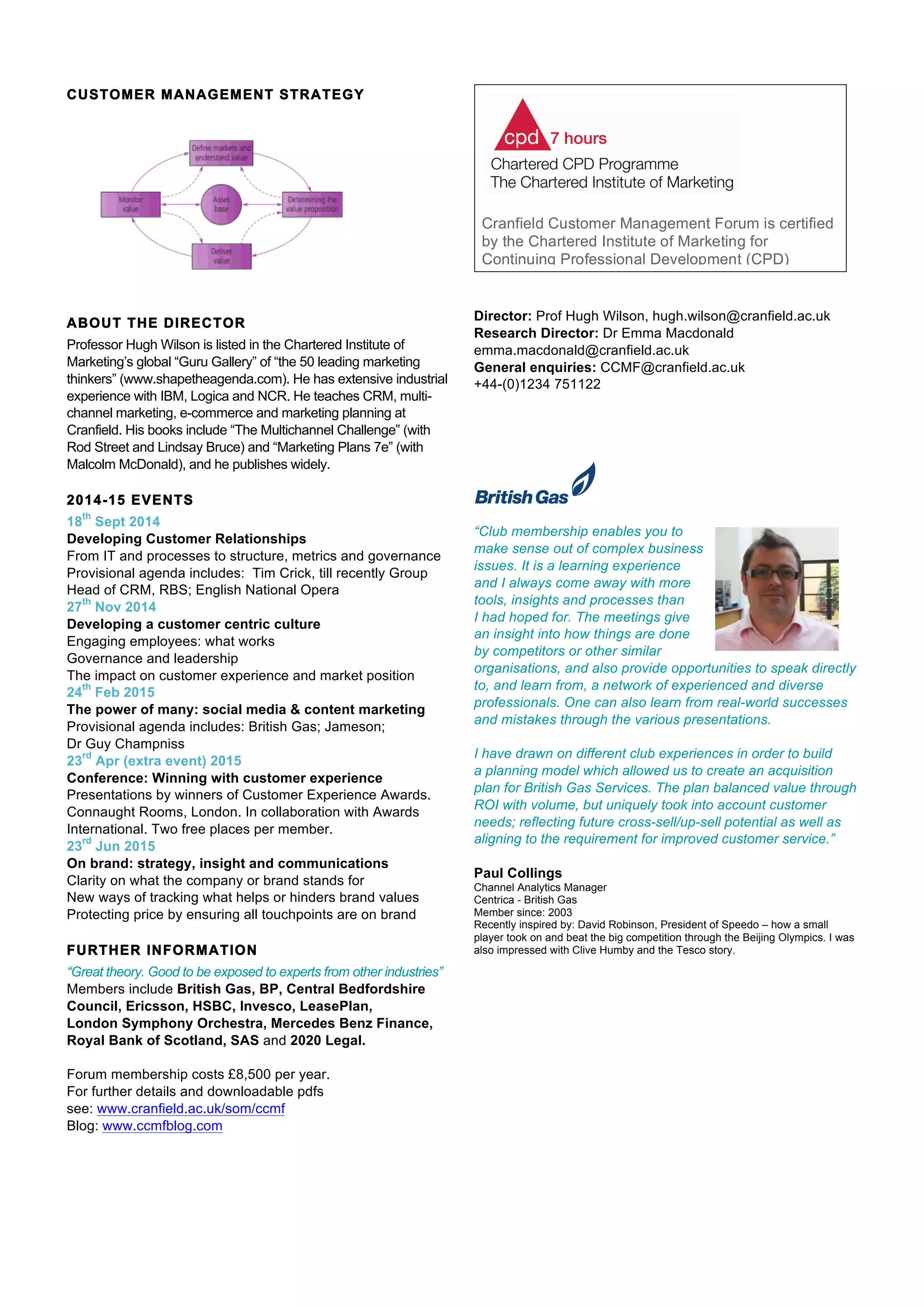 Cranfield Customer Management Forum | PDF