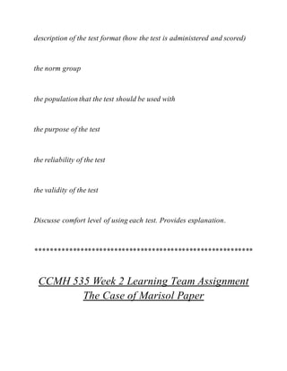 CCMH 535 Enthusiastic Study / snaptutorial.com