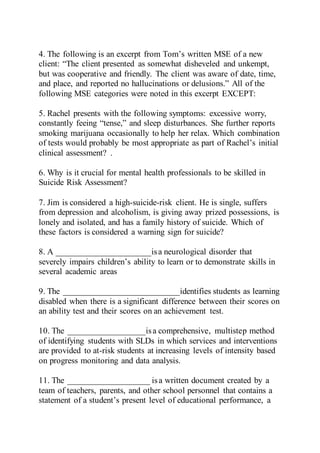 CCMH 535 Exceptional Education / snaptutorial.com