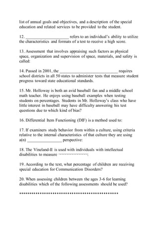 CCMH 535 Exceptional Education / snaptutorial.com