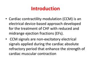 CCM in CHF: FIX-HF-5C Study | PPTX