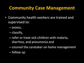Community case management: IRC’s experience and considerations for ...