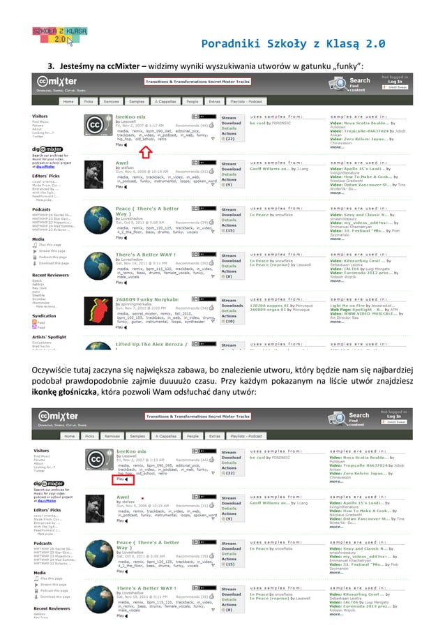 ccMixter – poradnik SzK 2.0 | PDF