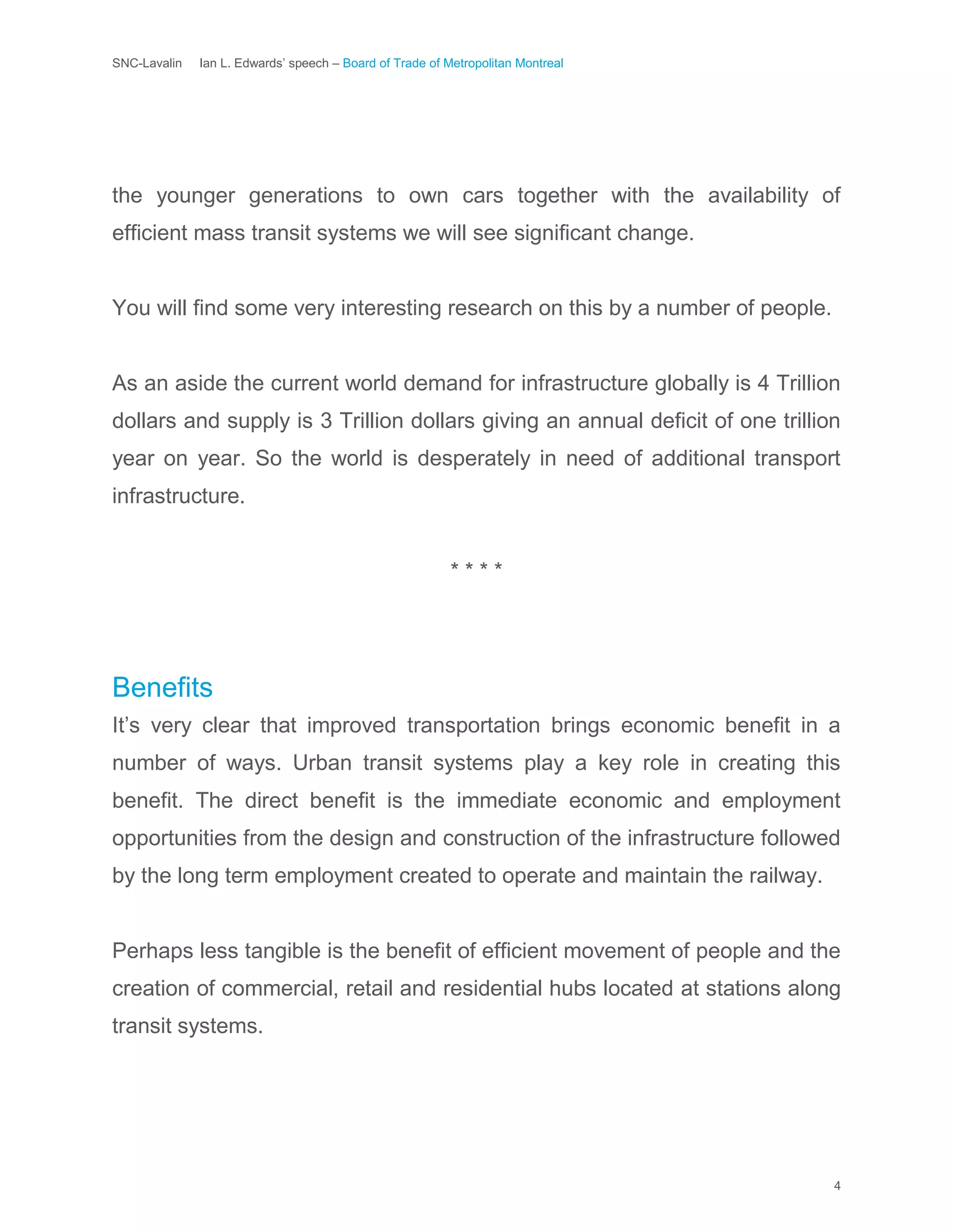 SNC-Lavalin Ian Edwards' speech | PDF