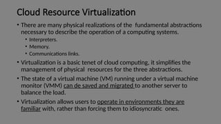 CC CLOUD RESOURCE VIRTUALIZATION PPT TO REFER | PPTX