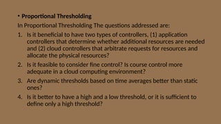 CLOUD RESOURCE MANAGEMENT AND SCHEDULING | PPTX