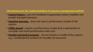 CLOUD RESOURCE MANAGEMENT AND SCHEDULING | PPTX