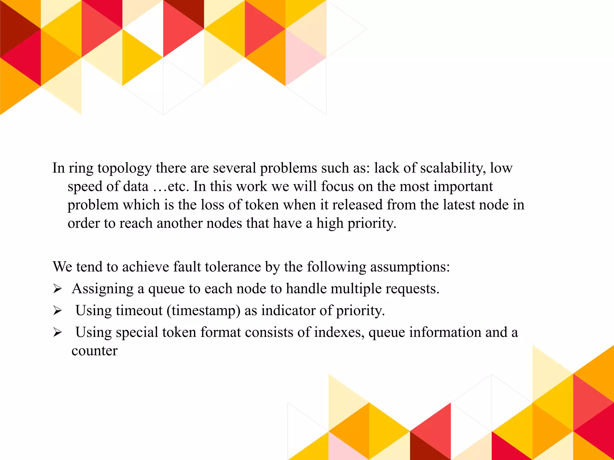 Enhancing Fault Tolerance In Ring Topology Pptx Computer Networking Computing