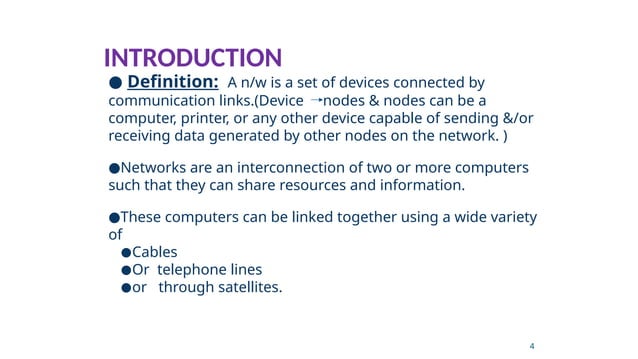 Introduction to Computer Communication networks | PPTX