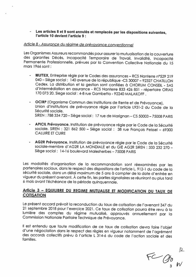 Ccn 66--regime-de-prevoyance- | PDF