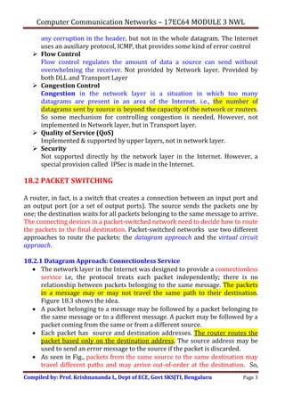 Computer Communication Networks-Network Layer | PDF