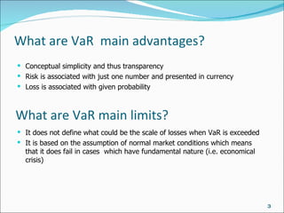 Value at Risk | PPT