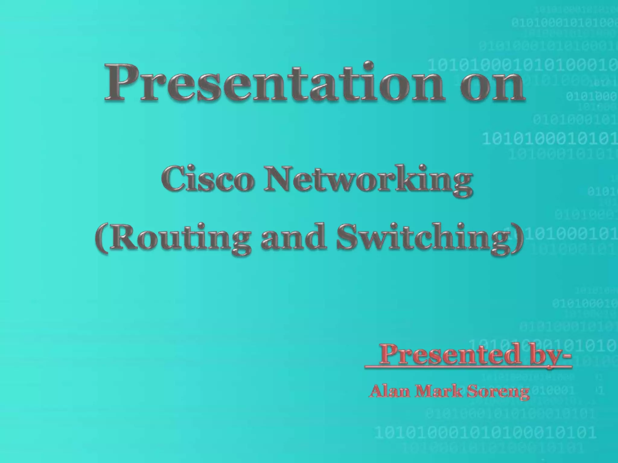 Cisco Networking Routing And Switching Pptx Technology And Computing