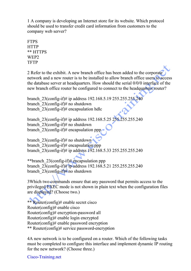 Ccna 2 Final V4 1 | PDF