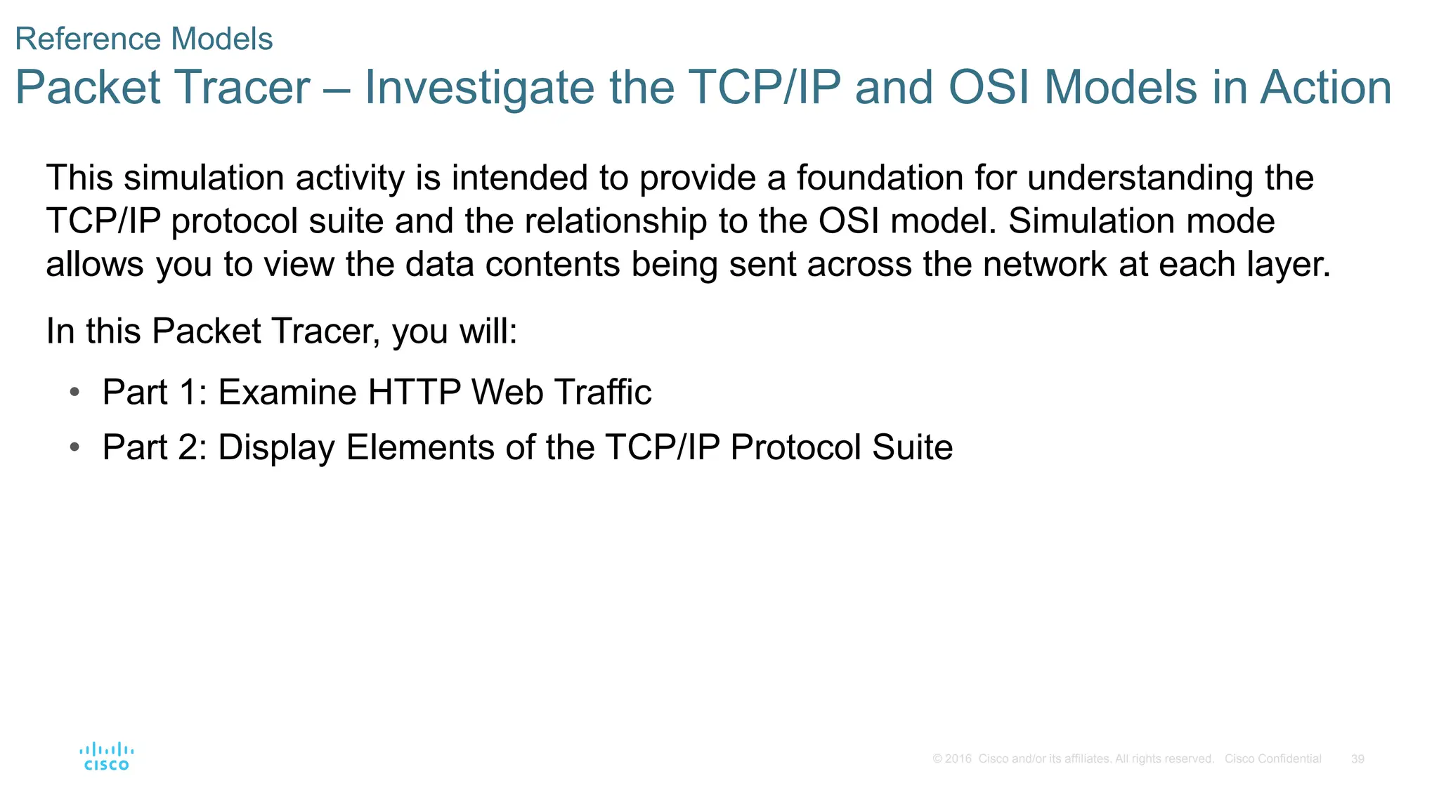 Ccna Protocols And Models Lecture Slides Ppt