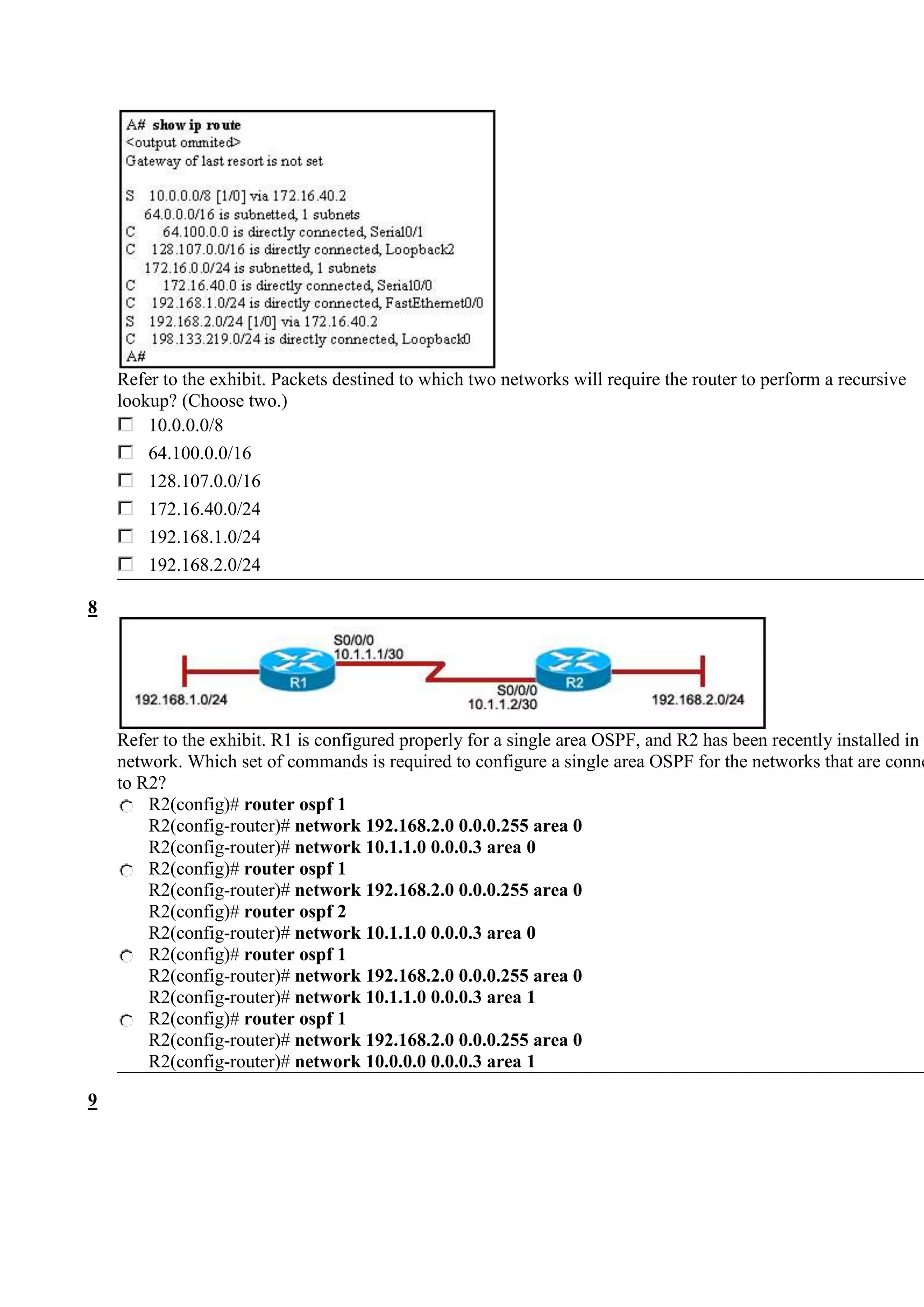 Ccna 2 v 4.0 final-exam-19-06-2010 | PDF