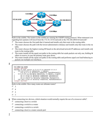 Ccna 2 v 4.0 final-exam-19-06-2010 | PDF