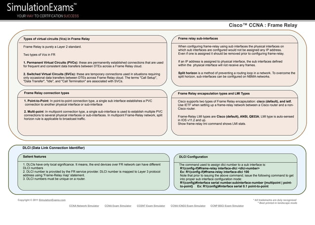 Ccna cheat sheet | PPT