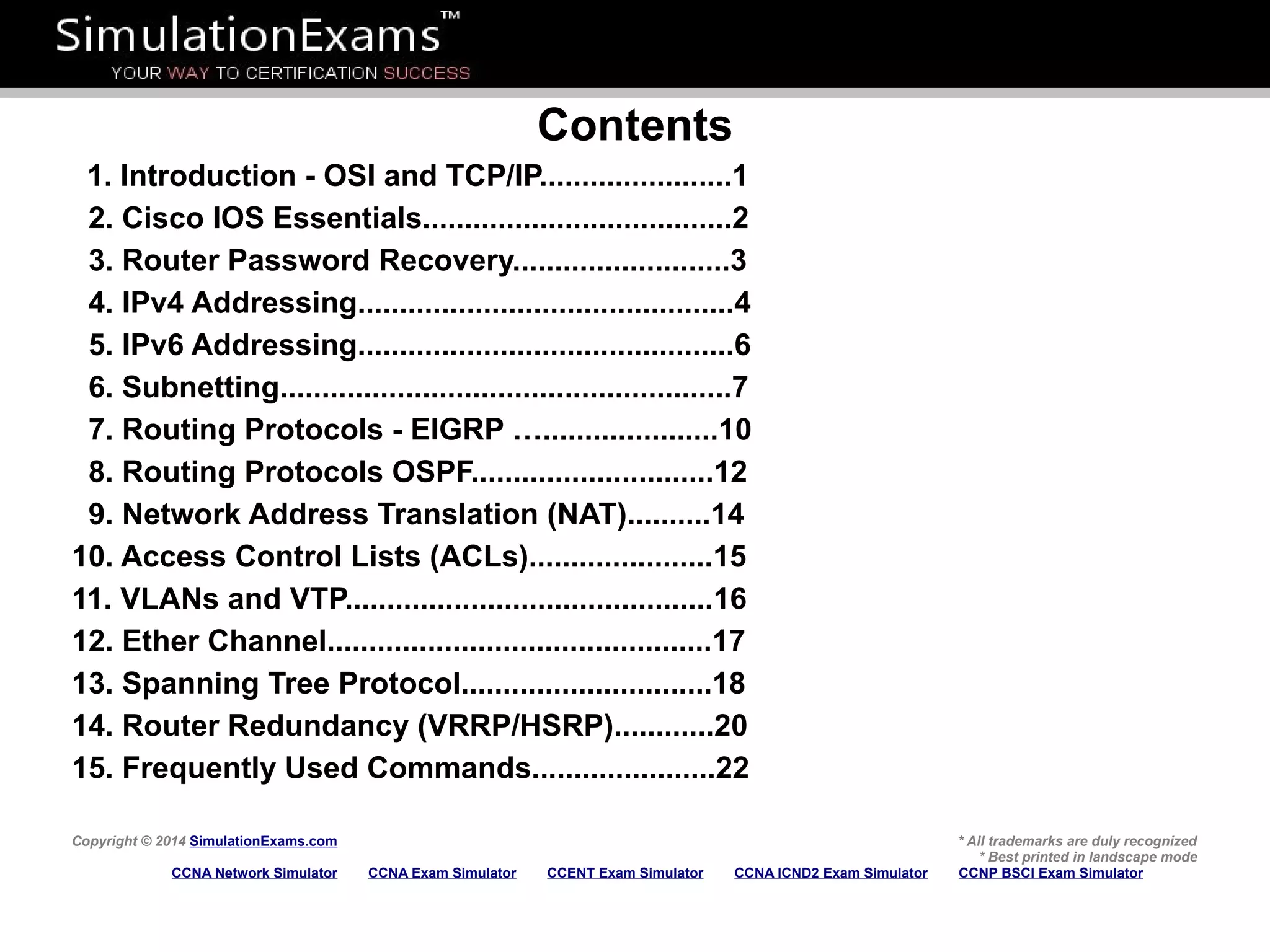 CCNA CheatSheet | PDF