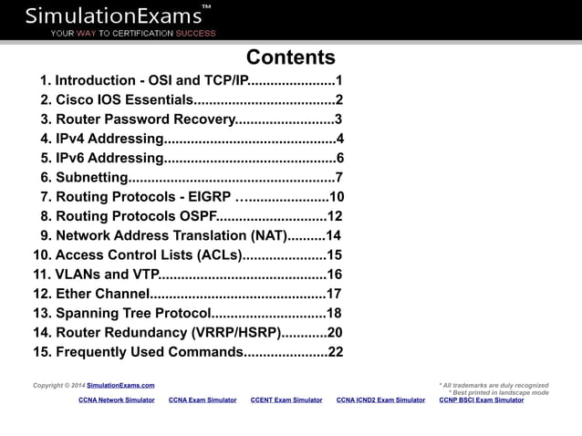 CCNA CheatSheet | PDF | Computer Networking | Computing
