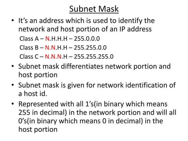 CCNA IP Address,Subnet mask (part 2) | PPTX | Computer Networking | Computing