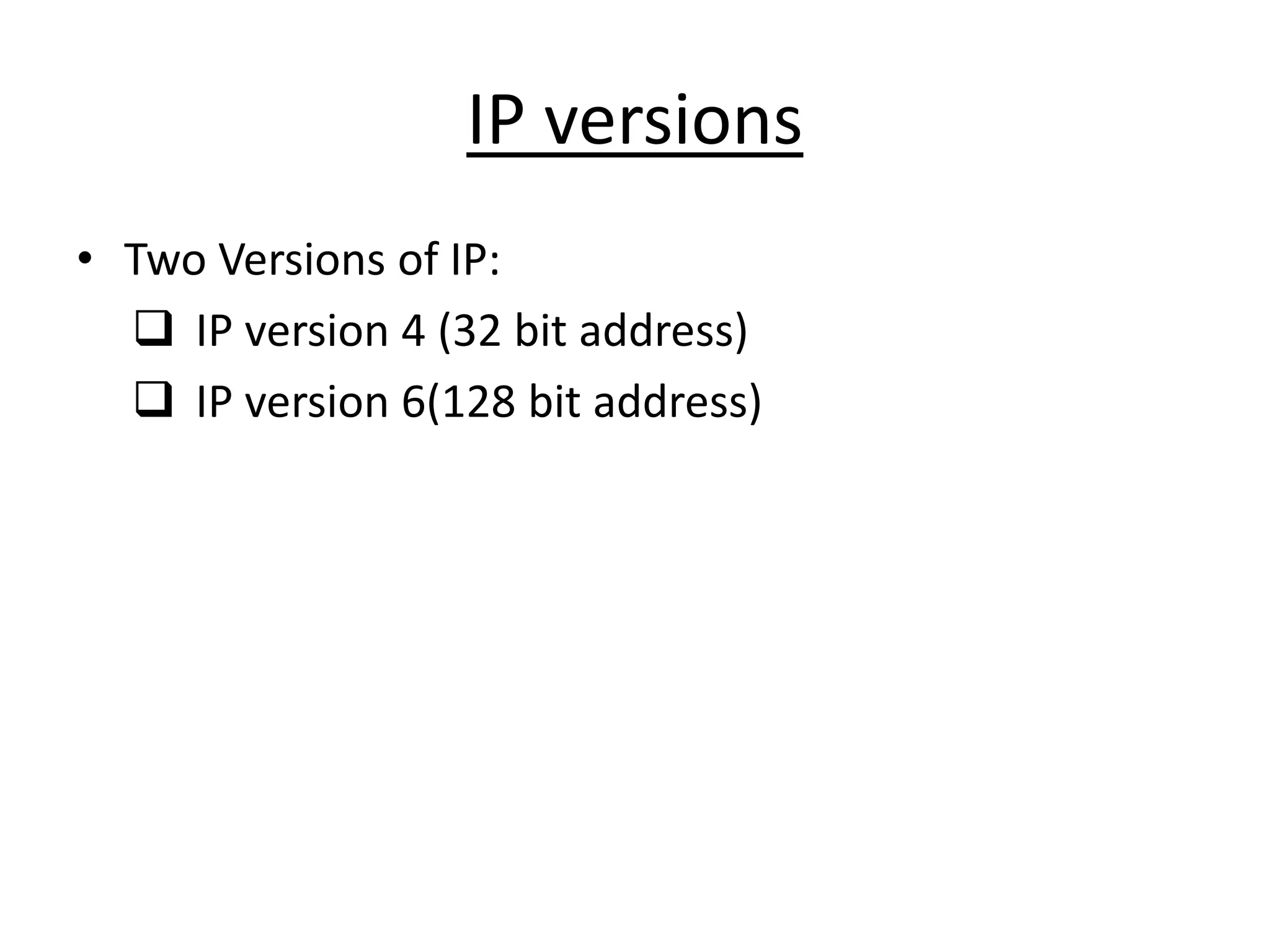 CCNA IP Address Presentation(Part 1) | PPTX