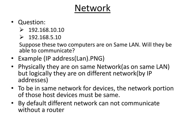 CCNA IP Address Presentation(Part 1) | PPT