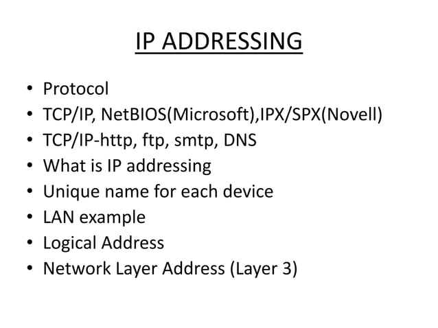 CCNA IP Address Presentation(Part 1) | PPT