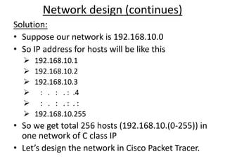 CCNA IP Address Presentation(Part 1) | PPTX