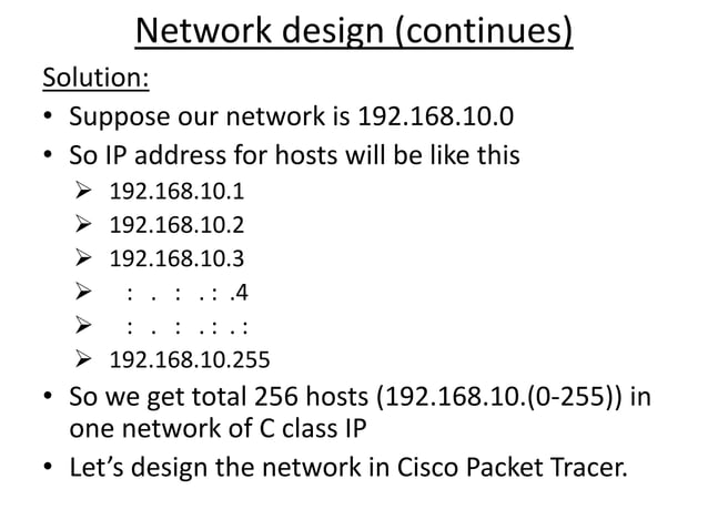 CCNA IP Address Presentation(Part 1) | PPT