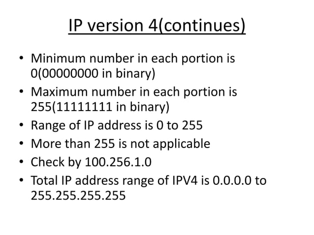 CCNA IP Address Presentation(Part 1) | PPT