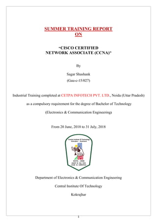 CCNA project-report | PDF