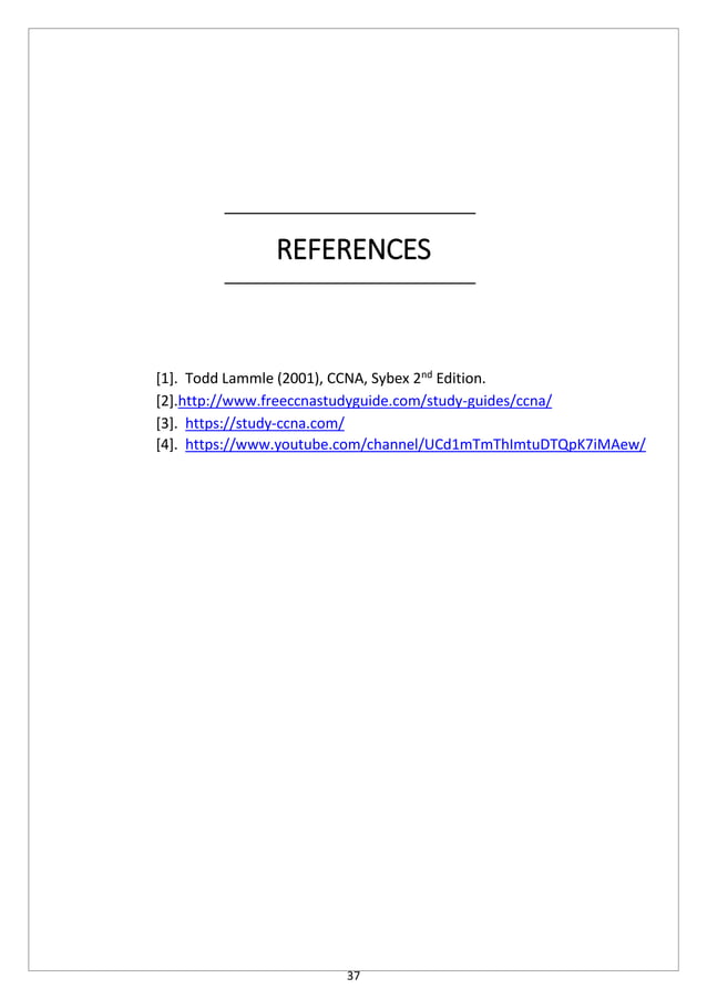 CCNA project-report | PDF | Computer Networking | Computing