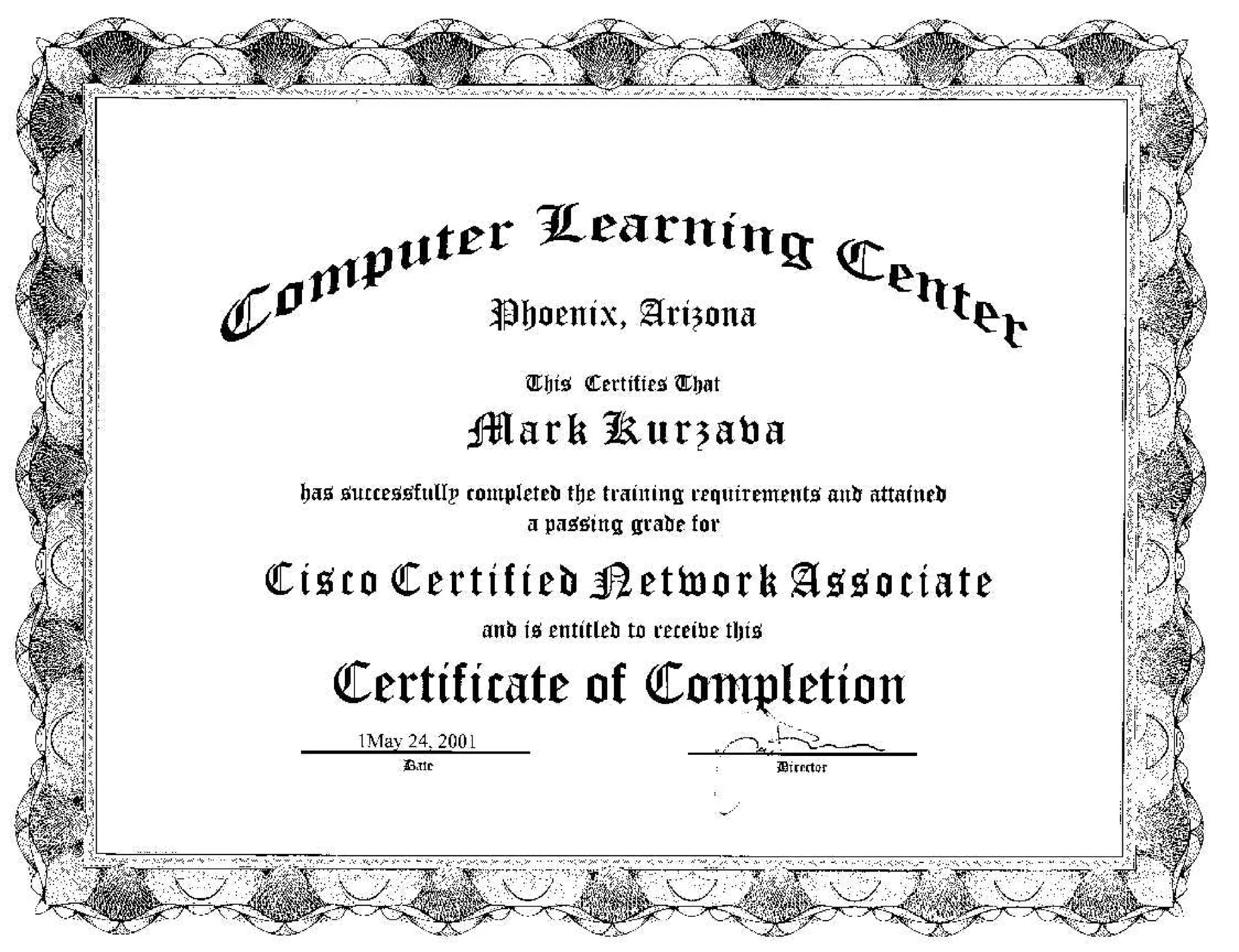 CCNA Certificate | PDF