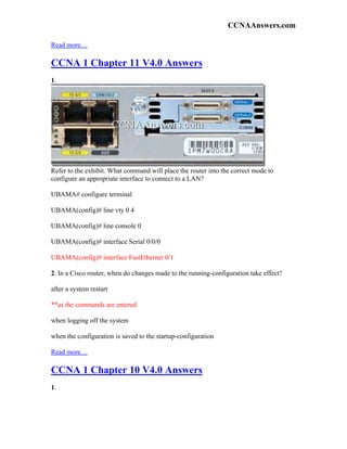 Ccna 11 exam | PDF