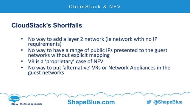 CCNA17 CloudStack and NFV | PPT