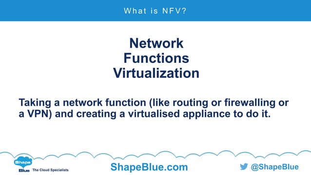 CCNA17 CloudStack and NFV | PPTX