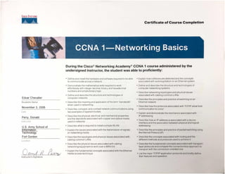CCNA 1 Certification Course Completion | PPT