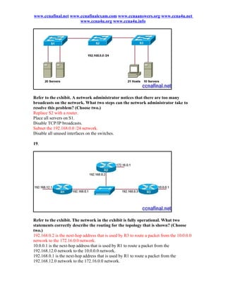 Ccna 1 chapter 5 v4.0 answers 2011 | DOC | Computer Networking | Computing