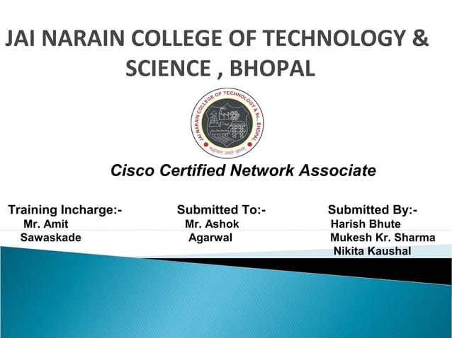 CCNA training report | PPT