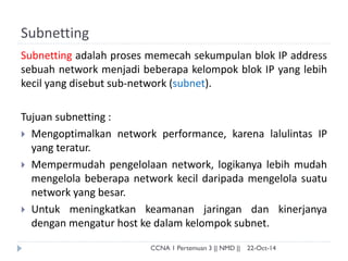 Ccna 1 pertemuan 3 | PDF