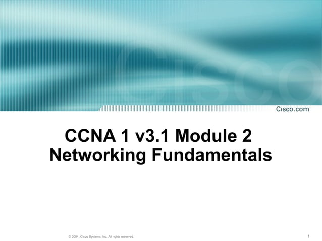Ccna1v3.1 mod02 | PPT | Computer Networking | Computing