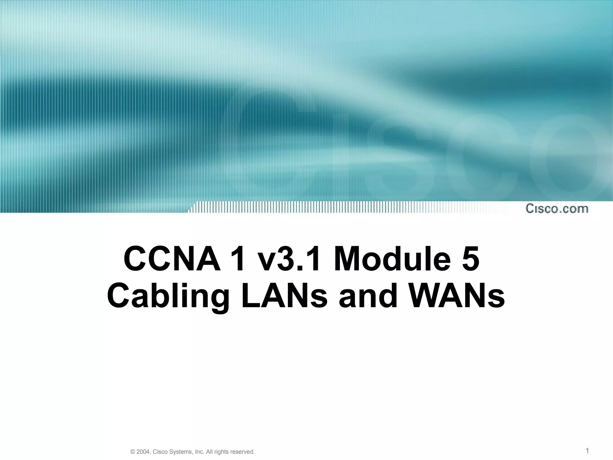 Ccna1v31 mod05 | PPT | Computer Networking | Computing