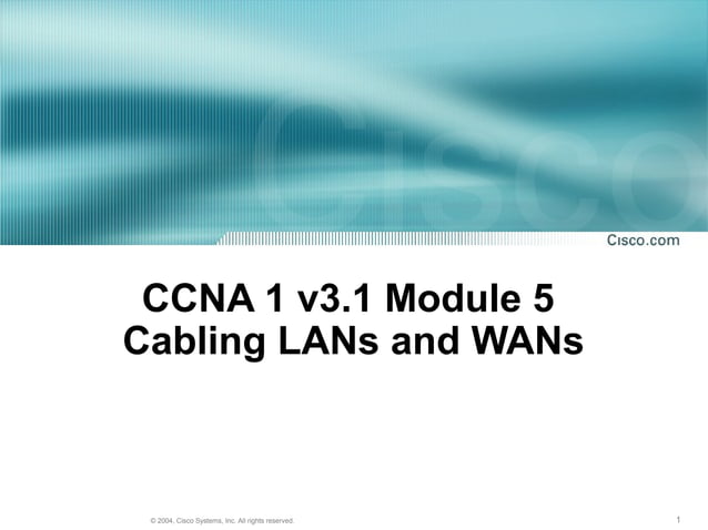 Ccna1v31 mod05 | PPT | Computer Networking | Computing