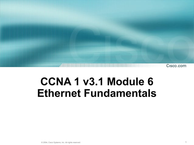 Ccna1v31 mod06 | PPT